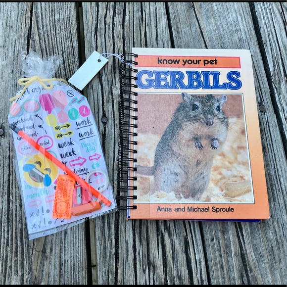 Hand Crafted | Office | Know Your Pet Gerbil Repurposed Care Book ...